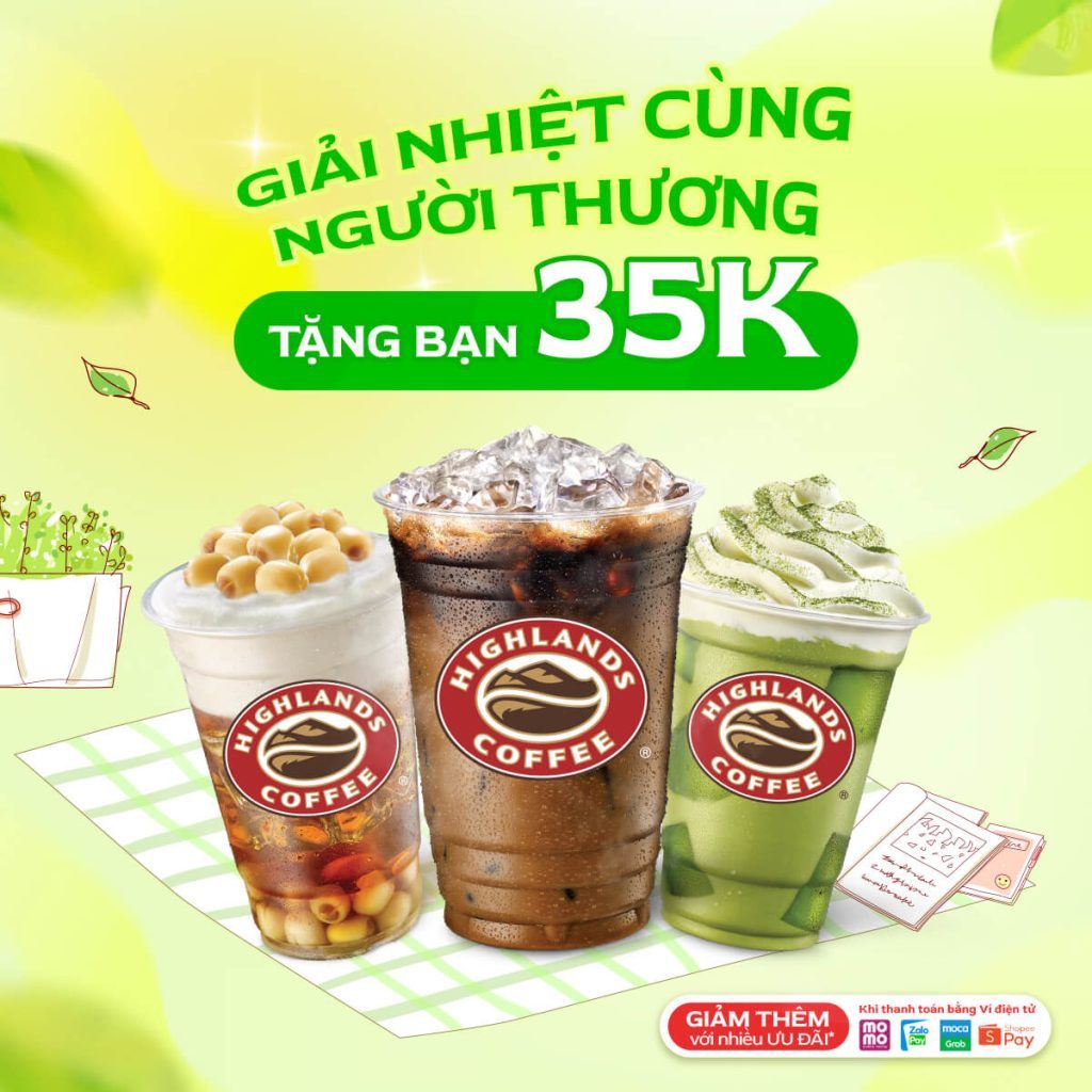 Danh sách địa điểm các cửa hàng Highland Coffee tại TPHCM
